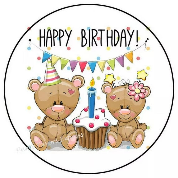DOPASTICKER Adorable Birthday Bear Bears Decorative Laptop, Phone ...