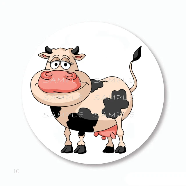 DOPASTICKER Adorable Moo Cow Scrapbook Stickers Phone Decal Water ...