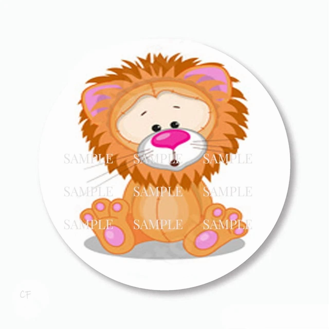 DOPASTICKER Adorable Safari Lion Stickers Scrapbook Stickers Phone ...