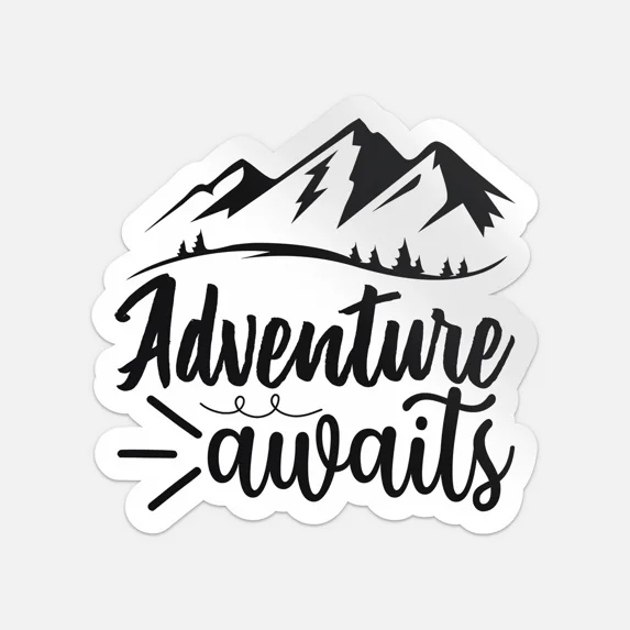 DOPASTICKER Adventure Awaits Car Bumper Sticker Waterproof Sticker For ...