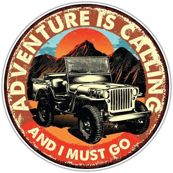 DOPASTICKER Adventure Is Calling And I Must Travel Go Car Window ...