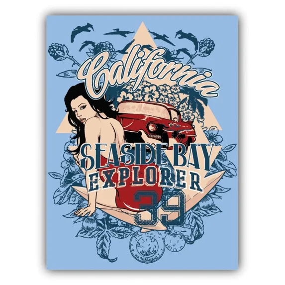 DOPASTICKER Adventure Explorer California Car Bumper Sticker Decal Gift ...