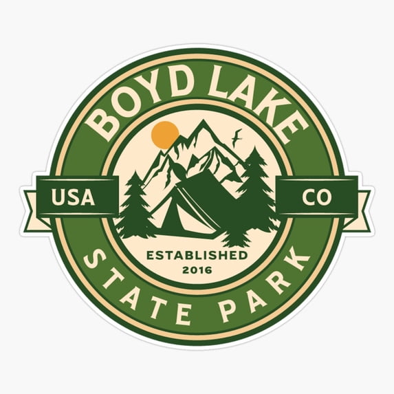 DOPASTICKER Adventure Loveland Boyd Lake State Park Colorado Sticker ...