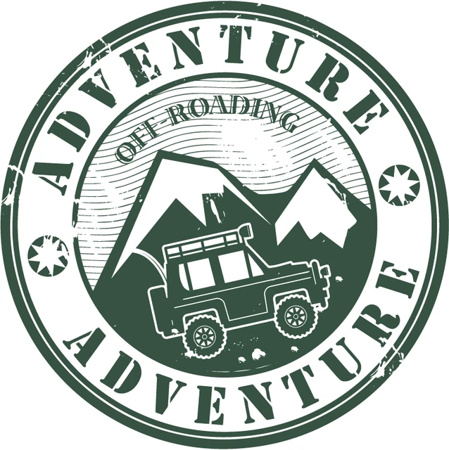 DOPASTICKER Adventure Off Roading Travel Grunge Sticker Decal Phone ...