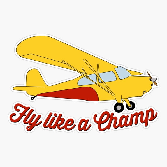 DOPASTICKER Aeronca Champ Illustration Sticker, Phone Sticker Car ...