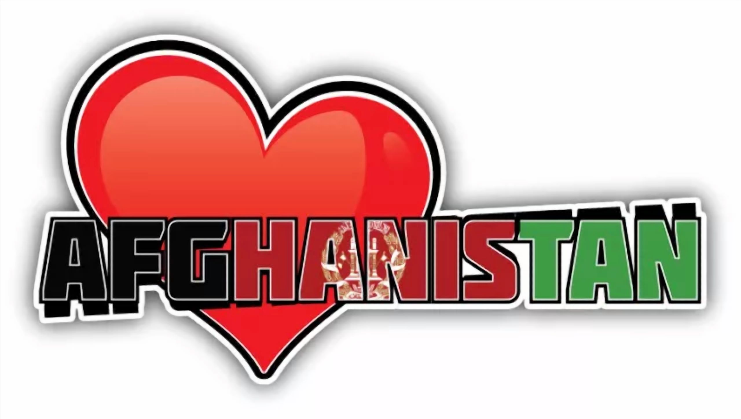 DOPASTICKER Afghanistan Art Heart Flag Travel Sticker Decal Phone Decal ...