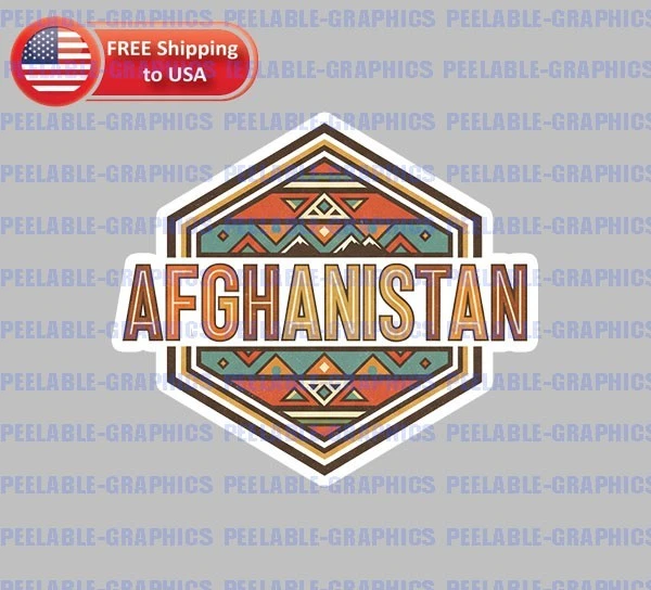 DOPASTICKER Afghanistan Souvenir Sticker Travel Luggage Sticker Phone ...