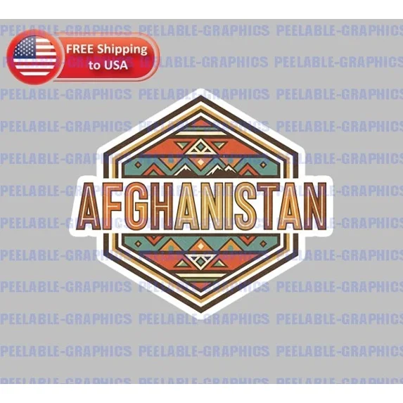DOPASTICKER Afghanistan Souvenir Sticker Travel Luggage Sticker Phone ...