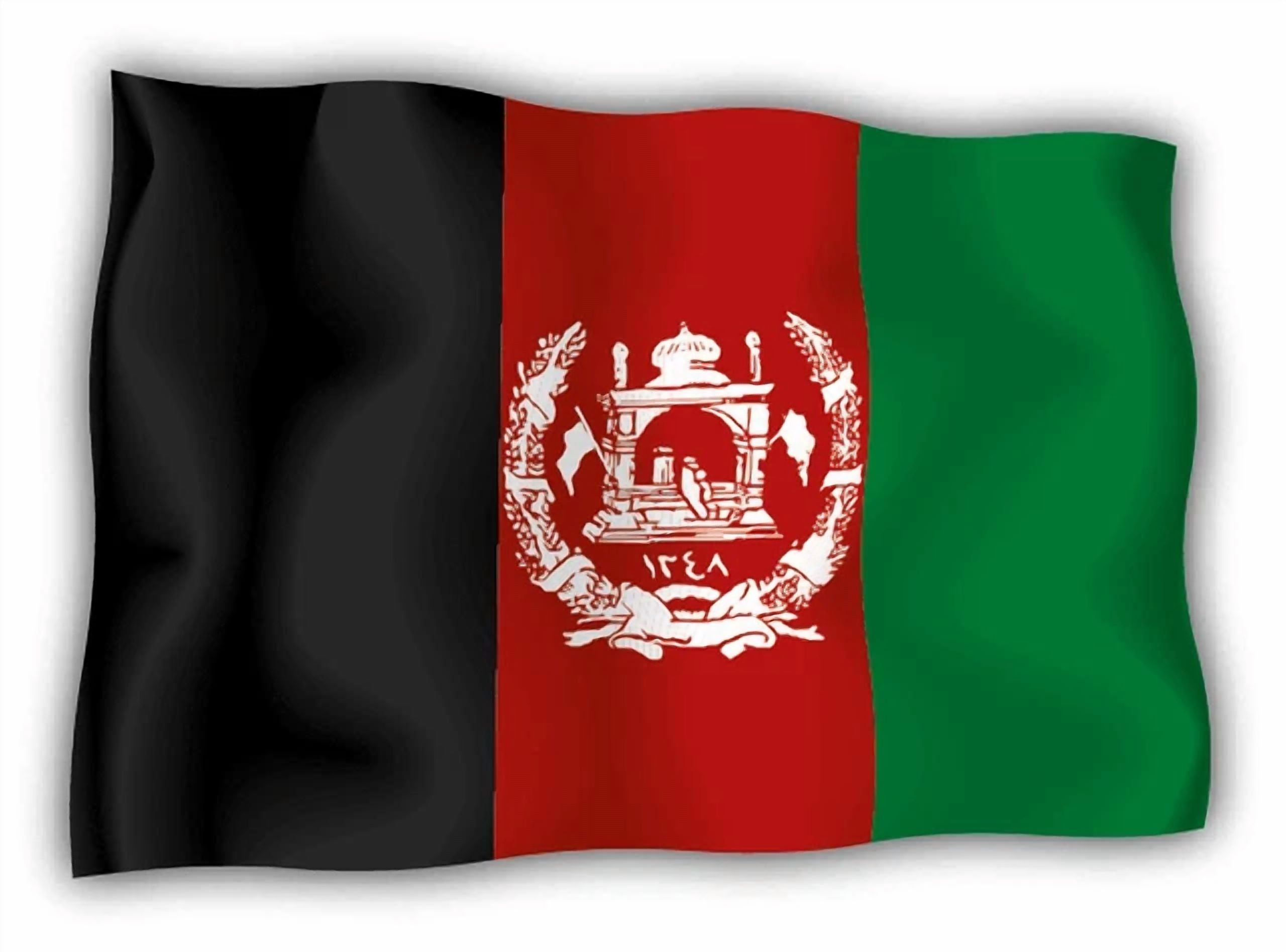 DOPASTICKER Afghanistan Wave Flag Sticker Decal Phone Decal Water ...