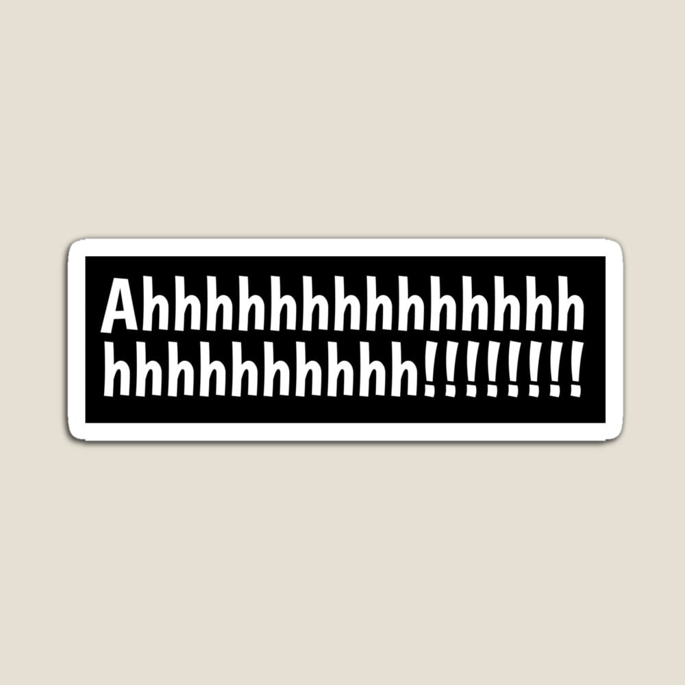 DOPASTICKER Ahhhhhhh!!! Car Sticker - 2429 Hot Trending Stickers Phone ...