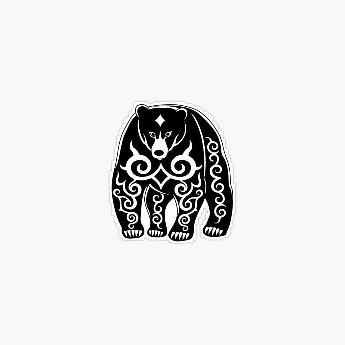 DOPASTICKER Ainu Bear Sticker, Phone Sticker Water Bottle Sticker Car ...