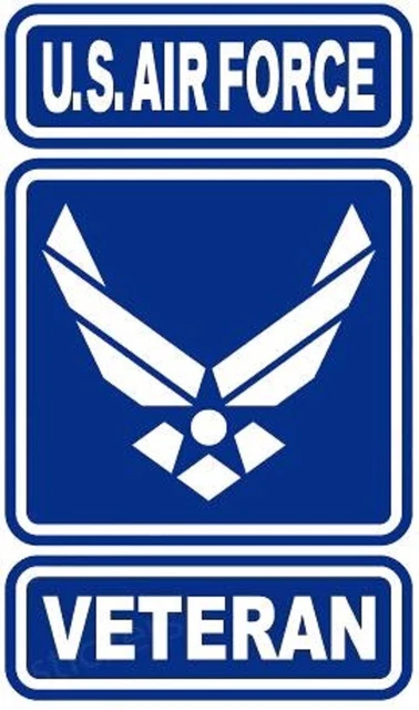 DOPASTICKER Air Force Logo Veteran Wwing Laptop Sticker Window Sticker ...