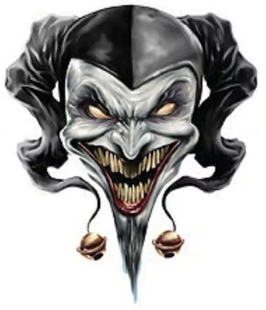 DOPASTICKER Airbrush Jester Hard Hat Sticker Laptop Sticker Phone Decal ...