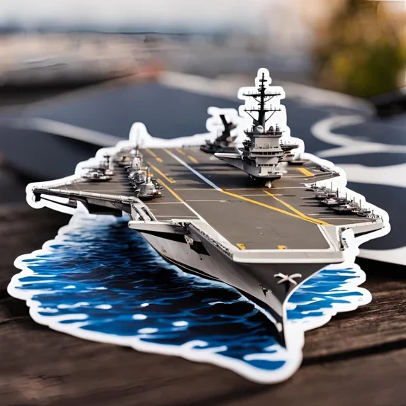 DOPASTICKER Aircraft Carrier Sticker Phone Decal Water Bottle Stickers ...