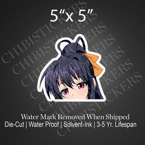 DOPASTICKER Akeno Himejima Highschool Dxd Stickers Waterproof Peeker ...