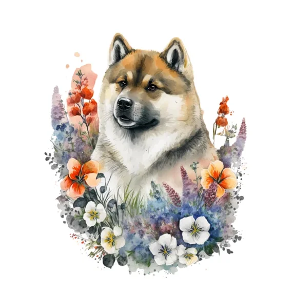 DOPASTICKER Akita Car Sticker Dog Sticker Phone Sticker, Latop Sticker ...