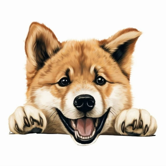 DOPASTICKER Akita Car Sticker Dog Sticker Phone Sticker, Latop Sticker ...
