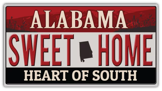 DOPASTICKER Alabama Usa State Sweet Home Emblem Car Sticker Decal Phone ...