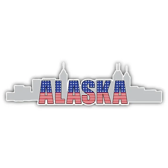 DOPASTICKER Alaska City Sticker Decal Phone Decal Water Bottle Stickers ...