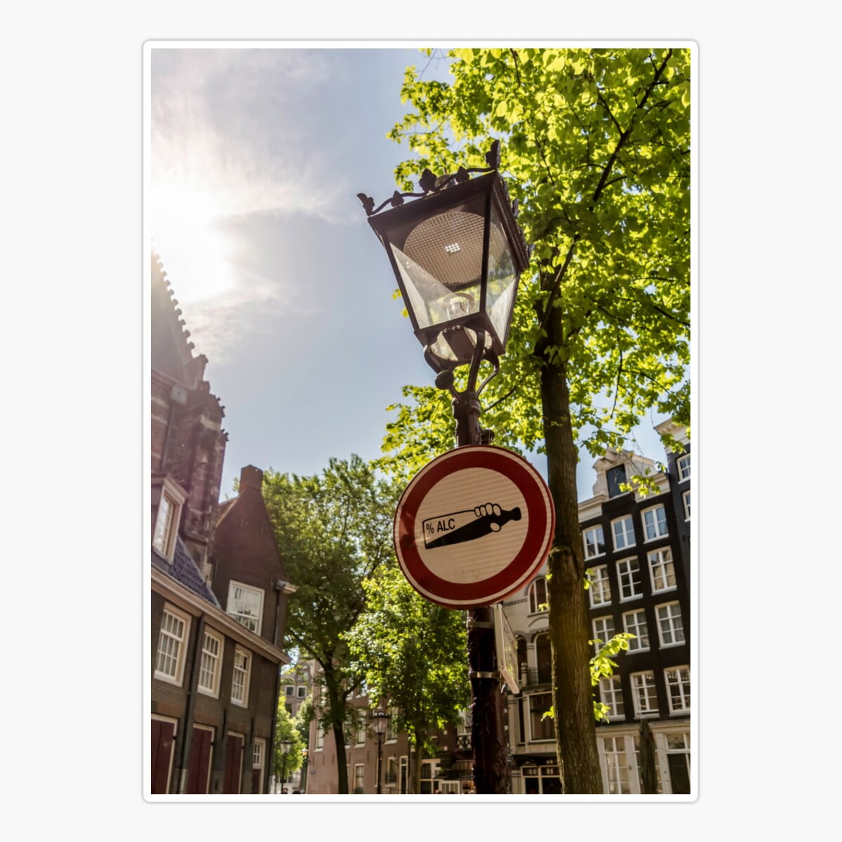 DOPASTICKER Alcohol Prohibition Sign Sticker, Phone Sticker Car ...