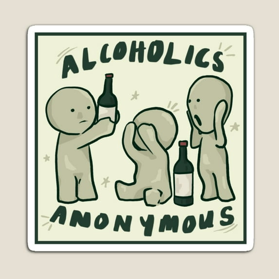 DOPASTICKER - Alcoholics Anonymous Decorative Laptop, Phone Stickers ...