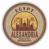 DOPASTICKER Alexandria Egypt Grunge Vintage Travel Sticker Decal Phone ...