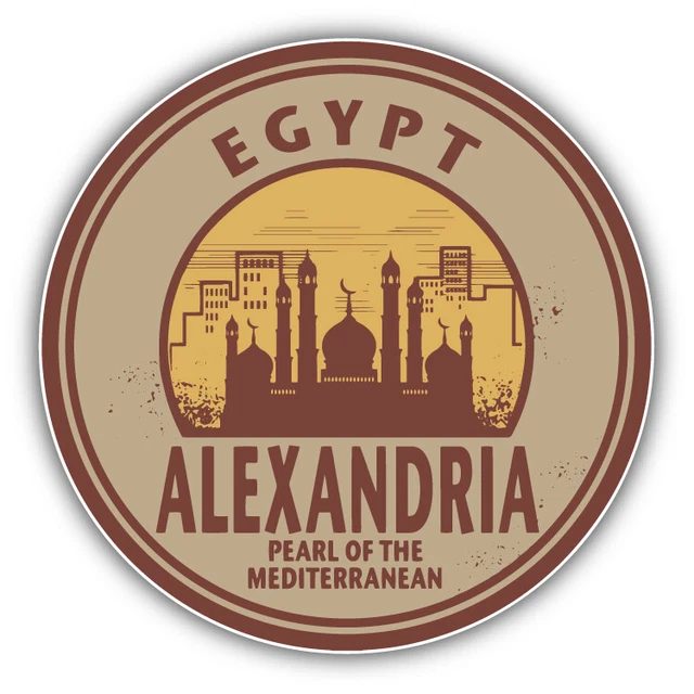 DOPASTICKER Alexandria Egypt Vintage Travel Sticker Decal Phone Decal ...