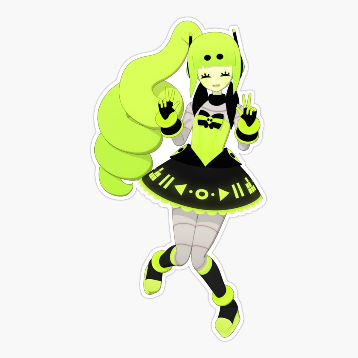 DOPASTICKER Alien Alien Sticker, Phone Sticker Car Stickers, Birthday ...