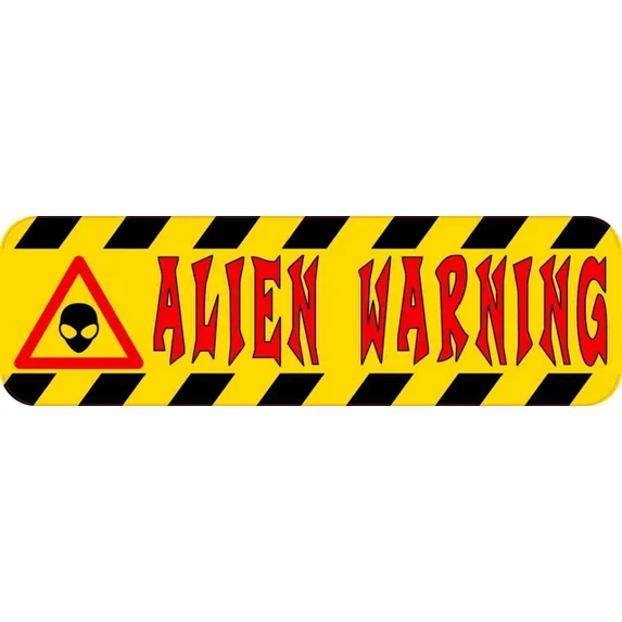 DOPASTICKER Alien Warning Sticker Alienss Sticker Phone Sticker, Latop ...
