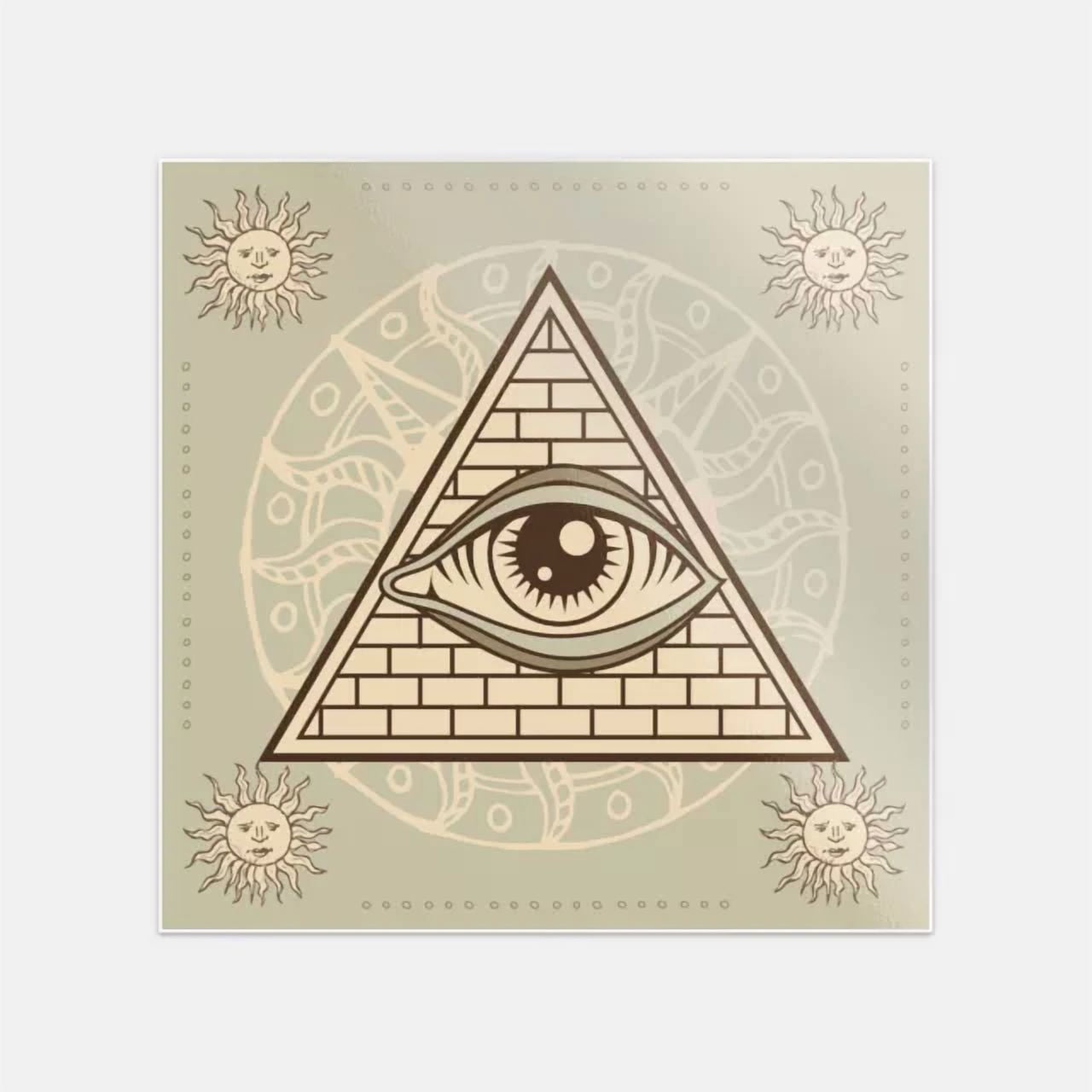 DOPASTICKER All Seeing Eye Sacred Masonic Sticker Decal Phone Decal ...