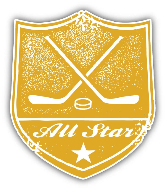 DOPASTICKER All Star Hockey Sport Grunge Badge Car Sticker Phone Decal ...