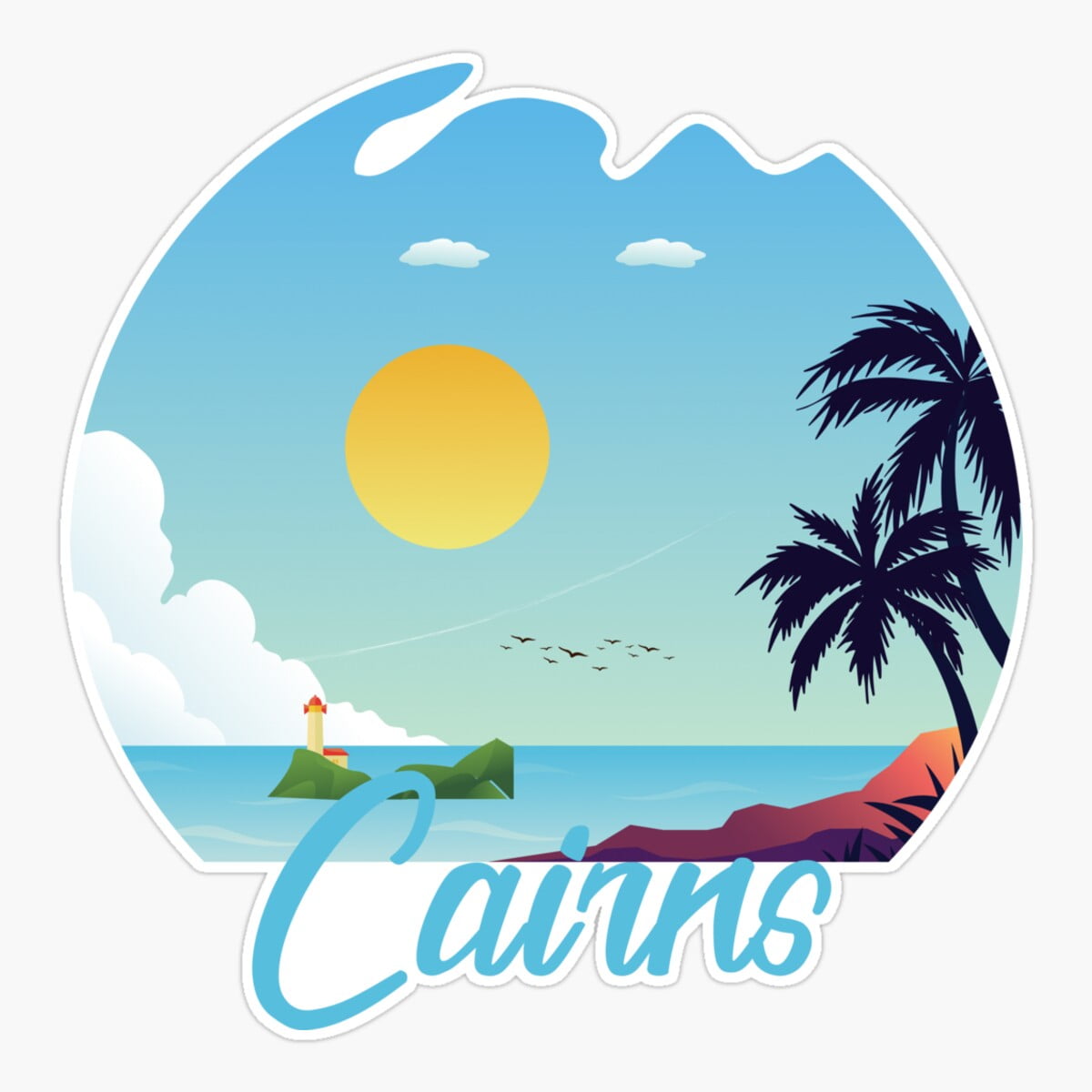 DOPASTICKER All You Need Is Cairns In Australia Sticker, Phone Sticker ...
