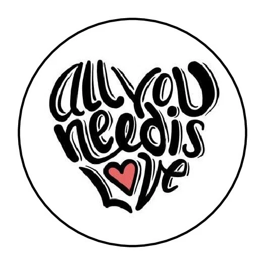 DOPASTICKER All You Need Is Love Stickers Heart Phone Decal Water ...