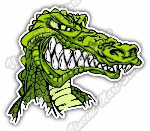 DOPASTICKER Alligator Crocodile Reptile Gator Car Window Sticker Decal ...