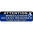 DOPASTICKER Allow 8 Feet Wheelchair Access Sticker Phone Sticker, Latop ...