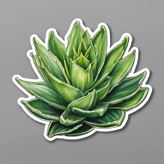 DOPASTICKER Aloe Vera Plant Sticker Phone Decal Water Bottle Stickers ...