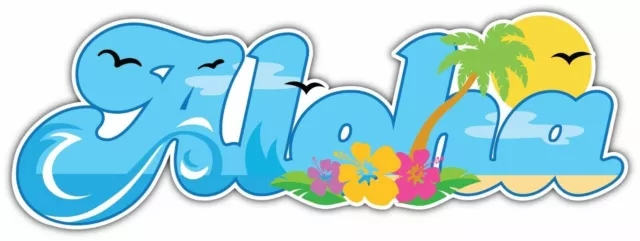 DOPASTICKER Aloha Hawaii Paradise Island Car Window Locker Sticker ...