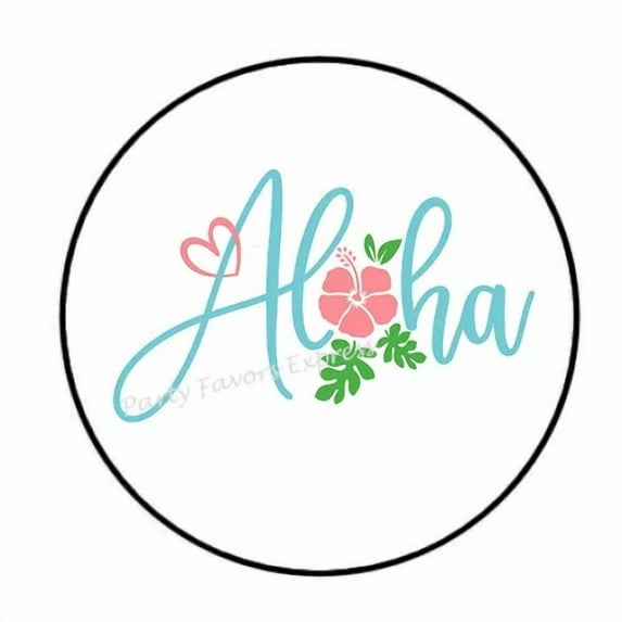 DOPASTICKER Aloha Stickers Favors Phone Decal Water Bottle Stickers ...