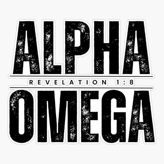 DOPASTICKER Alpha And Omega Revelation 18 Sticker, Phone Sticker Car ...