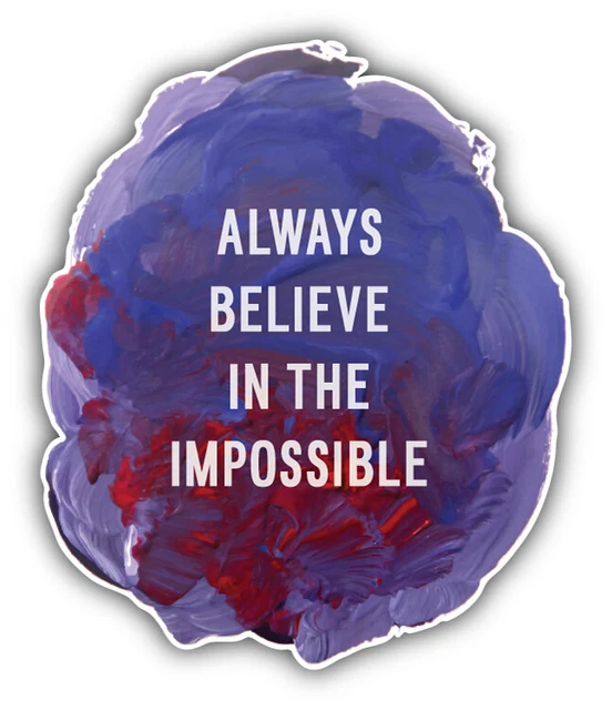 DOPASTICKER Always Believe In The Impossible Sticker Decal Phone Decal ...