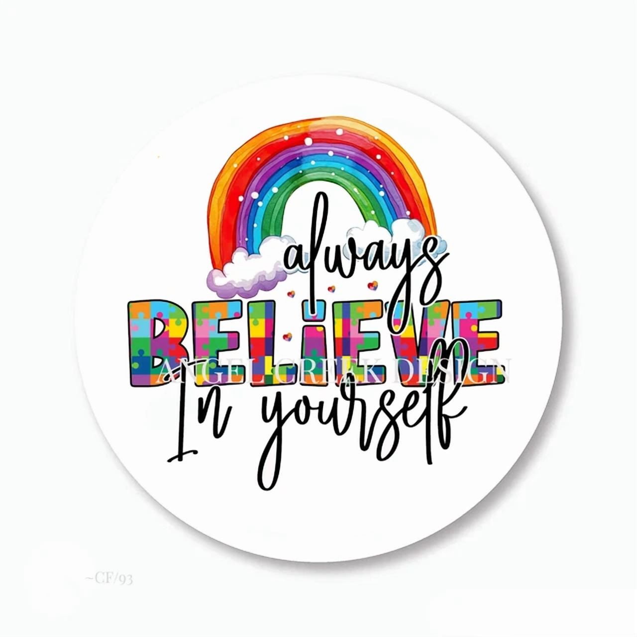 DOPASTICKER Always Believe In Yourself Inspirational Scrapbook Stickers ...