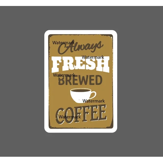 DOPASTICKER Always Fresh Coffee Sticker Brew Sticker Phone Sticker ...