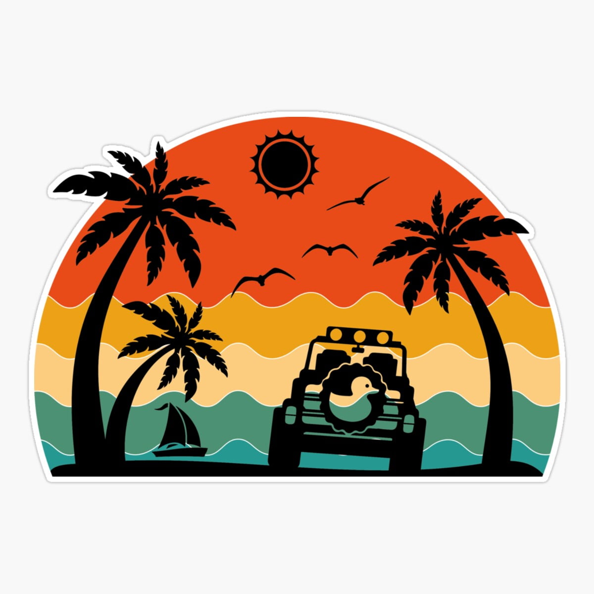 DOPASTICKER Always Take The Scenic Route #3 Sticker, Phone Sticker Car ...