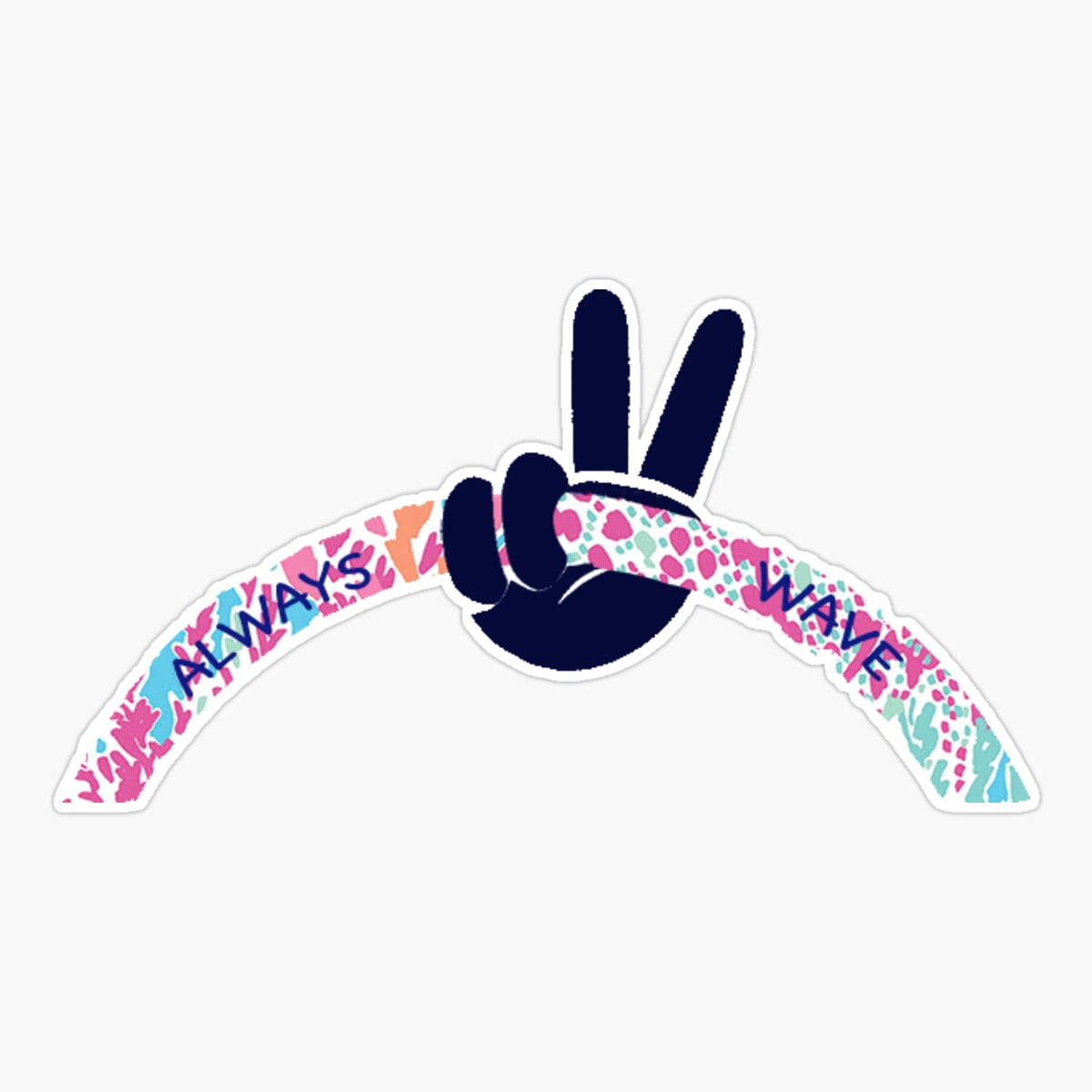 DOPASTICKER Always Wave Sticker, Phone Sticker Car Stickers, Birthday ...