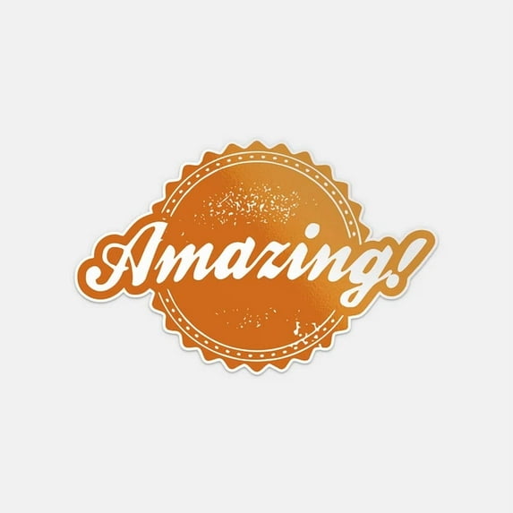 DOPASTICKER Amazing Recognition Rubber Sticker Decal Phone Decal Water ...