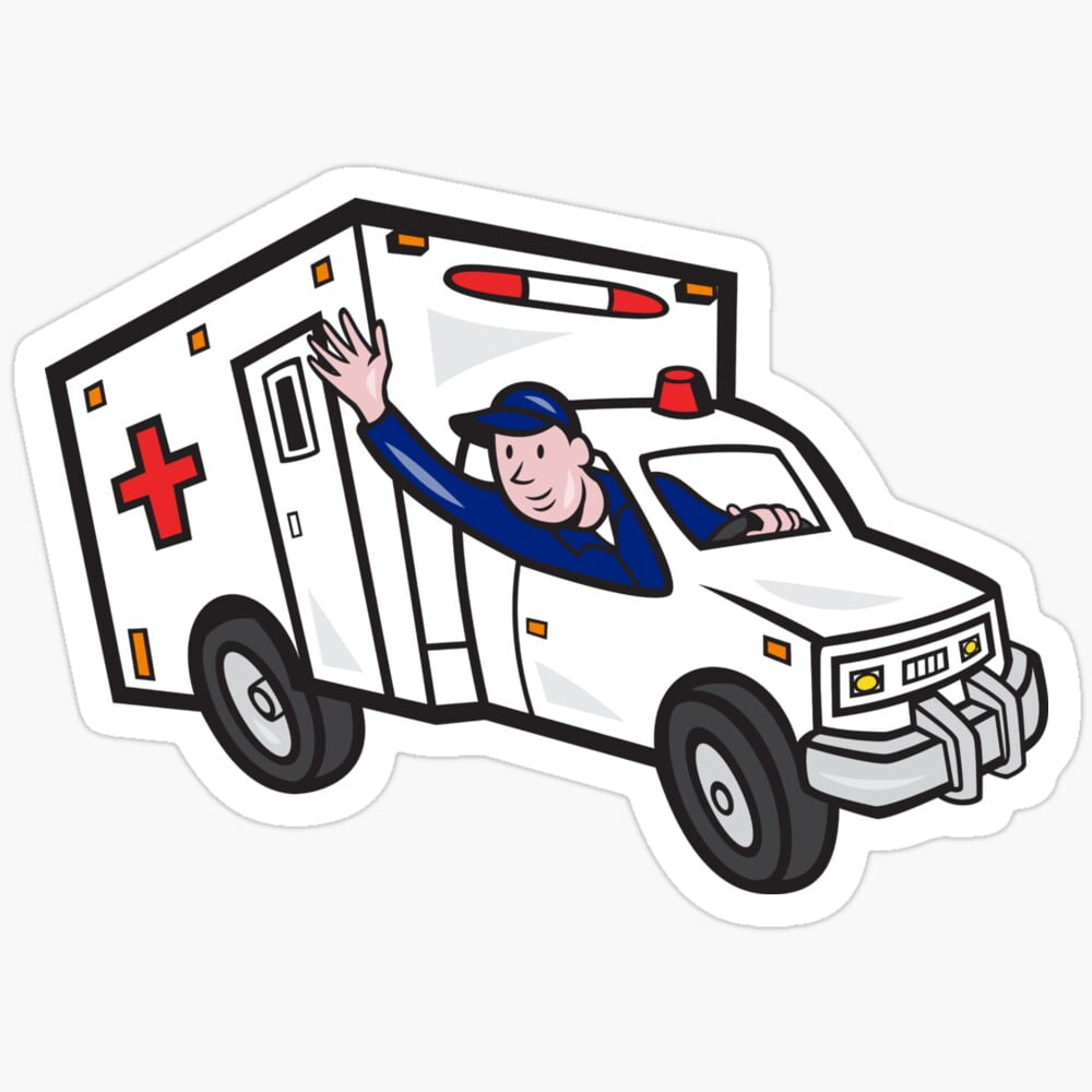 DOPASTICKER Ambulance Vehicle Emergency Medical Technician Paramedic ...
