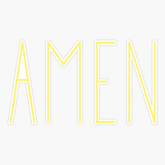 DOPASTICKER Amen Sticker, Phone Sticker Water Bottle Stickers Car ...