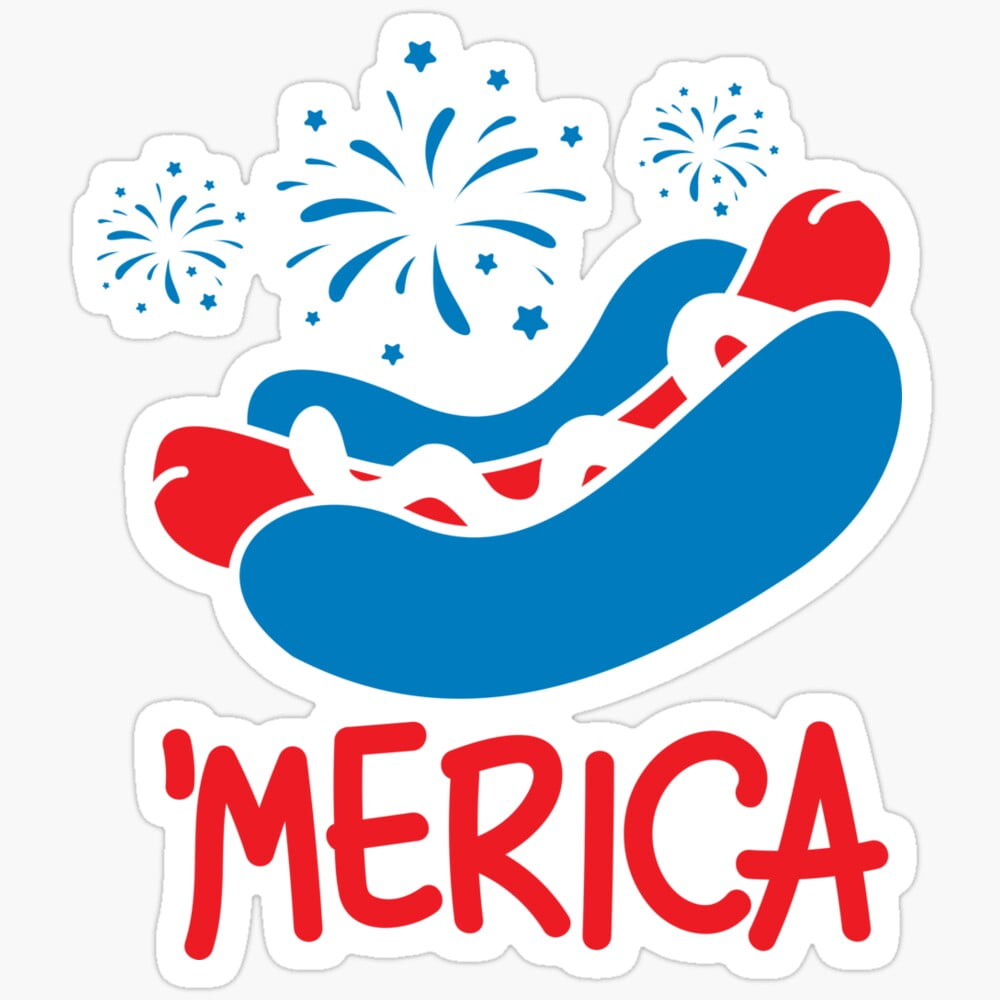 DOPASTICKER America Fireworks Fun Summer Patriotic Usa Sticker Phone ...