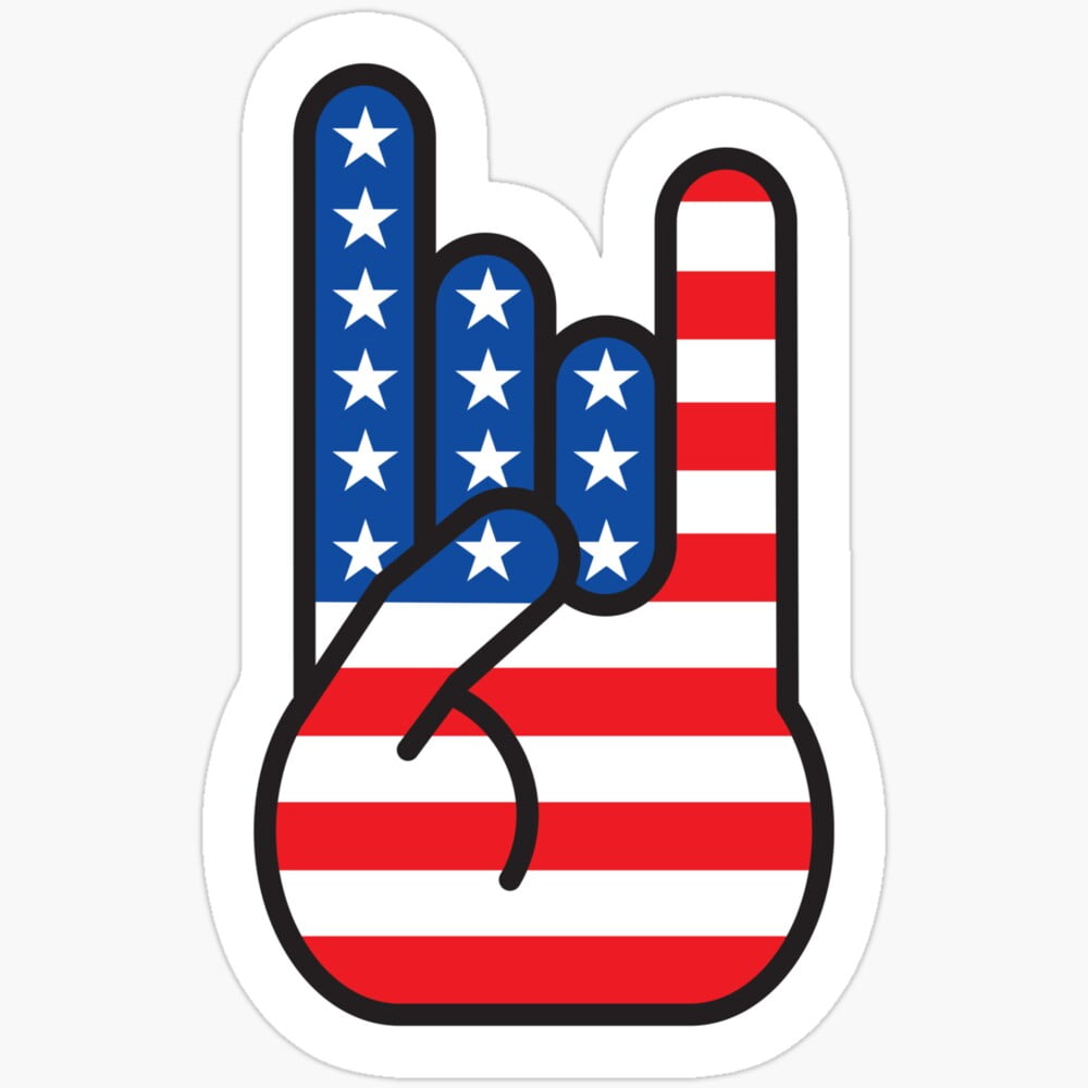 DOPASTICKER America Rocks! Sticker Fourth Of July Sticker, Memorial Day ...