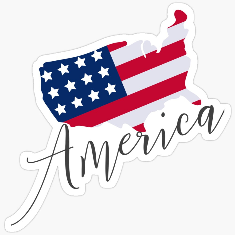 DOPASTICKER America Sticker Fourth Of July Sticker, Memorial Day ...